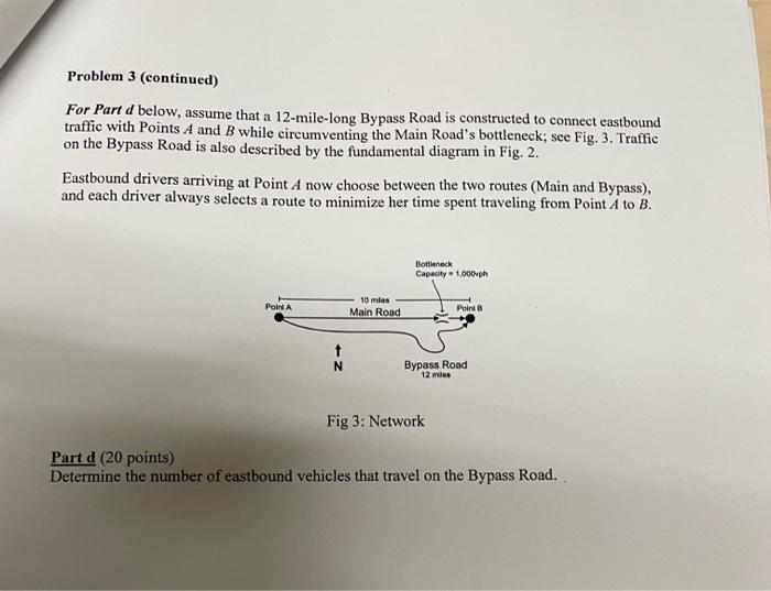 Problem 3 [four parts, labeled a−d ] The Main Road in | Chegg.com