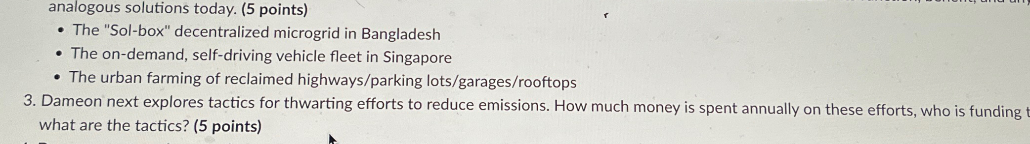 Solved analogous solutions today. (5 ﻿points)The "Sol-box" | Chegg.com