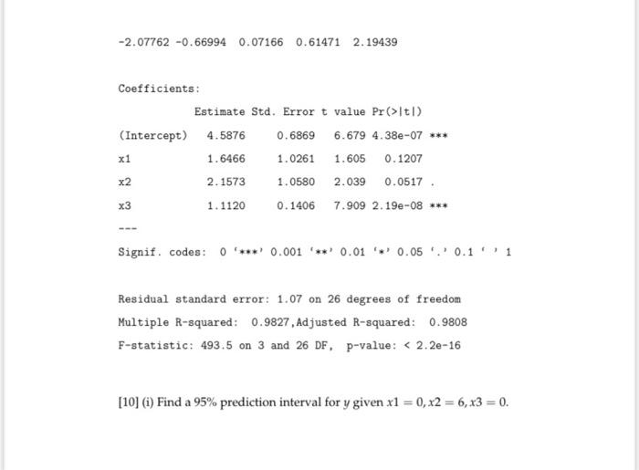 Solved 3. Suppose a linear regression model y = Bo + B1X1 + | Chegg.com