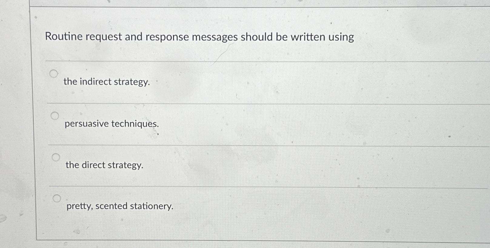 Solved Routine Request And Response Messages Should Be 