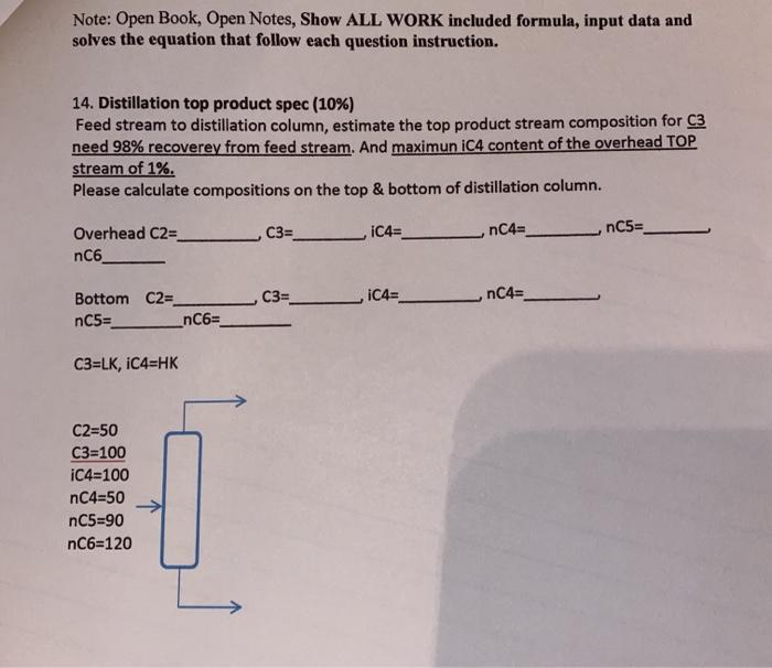 Solved Note: Open Book, Open Notes, Show ALL WORK included | Chegg.com