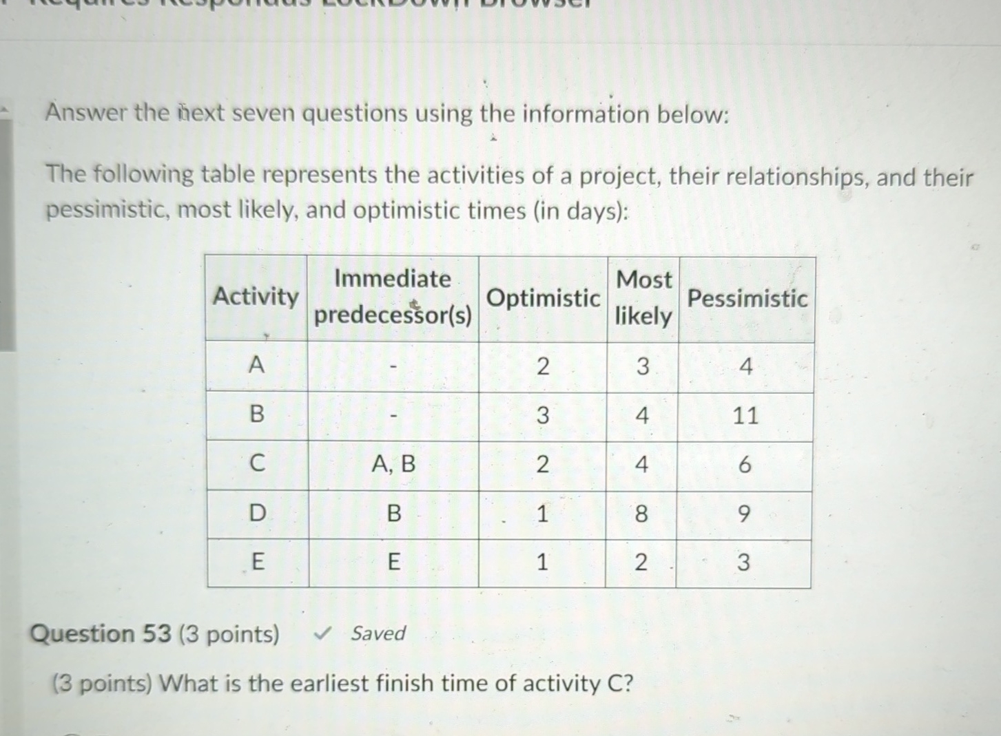 Solved Answer the hext seven questions using the information | Chegg.com