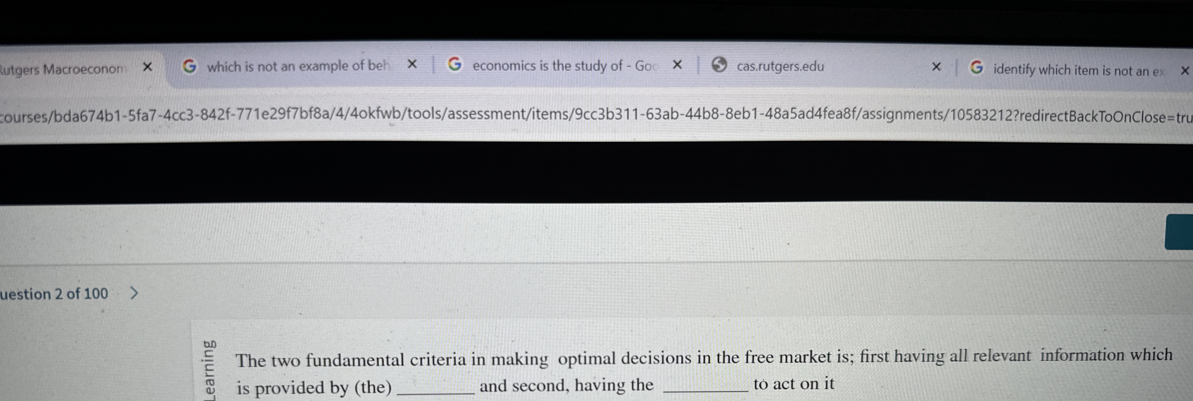 Solved The two fundamental criteria in making optimal | Chegg.com