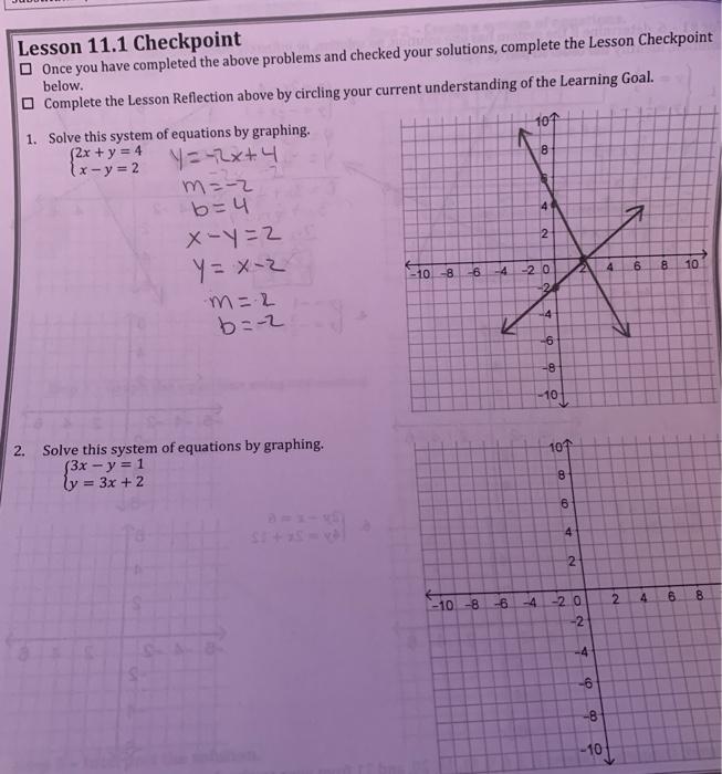 Solved 101 8 Lesson 11.1 Checkpoint Once you have completed | Chegg.com