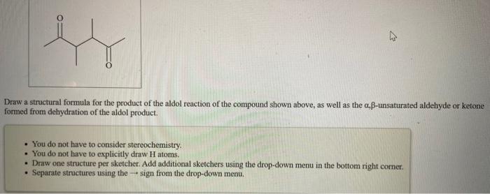Solved w Draw a structural formula for the product of the | Chegg.com