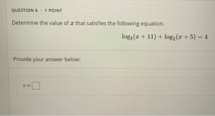 Solved QUESTION 4 . 1 POINT Use the properties of logarithms | Chegg.com