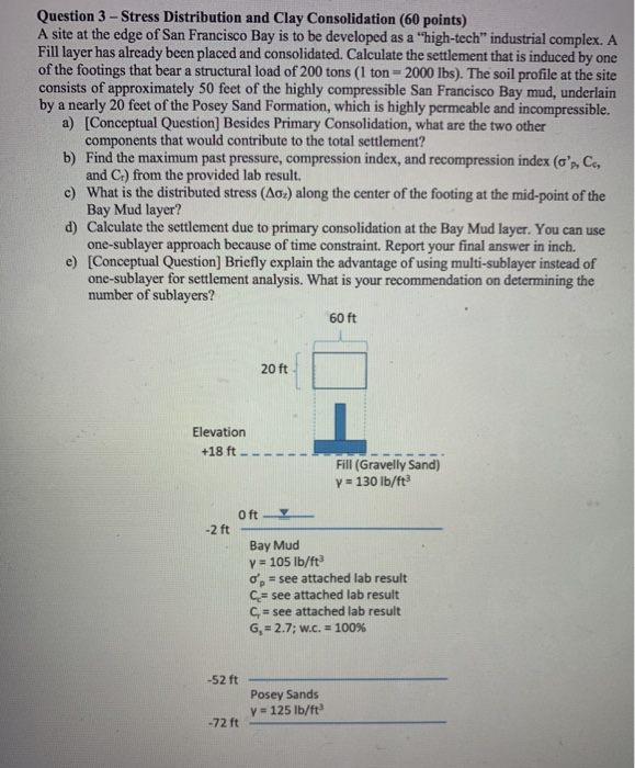 Solved on WE 111 1 1111111 TH w good P(psf) Question 3 - | Chegg.com