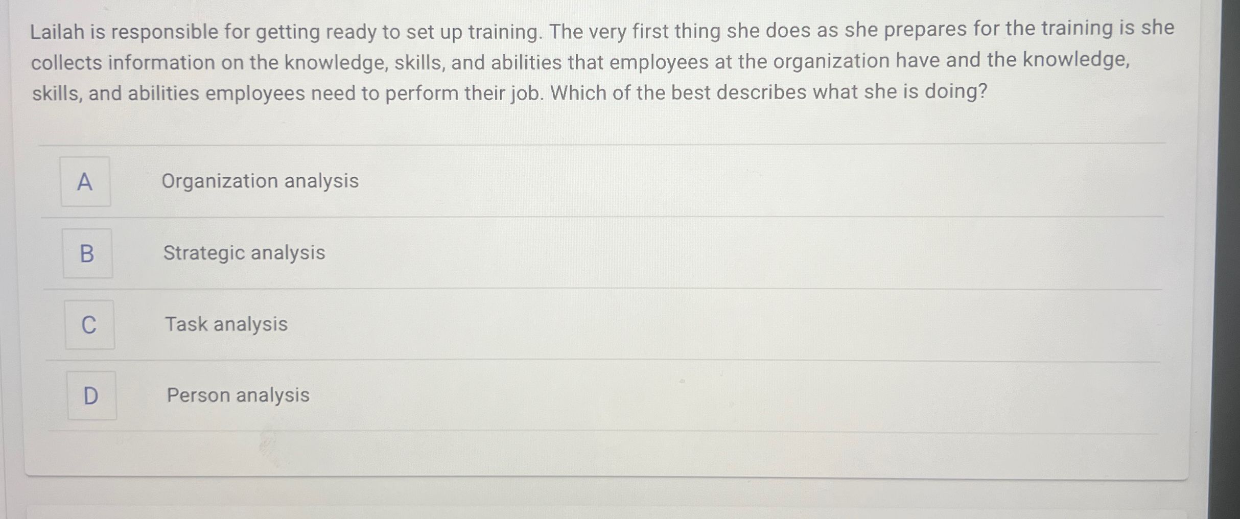 Solved Lailah is responsible for getting ready to set up | Chegg.com