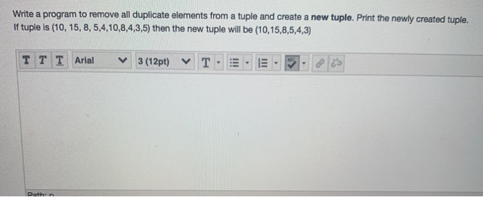 Solved Write a program to remove all duplicate elements from | Chegg.com