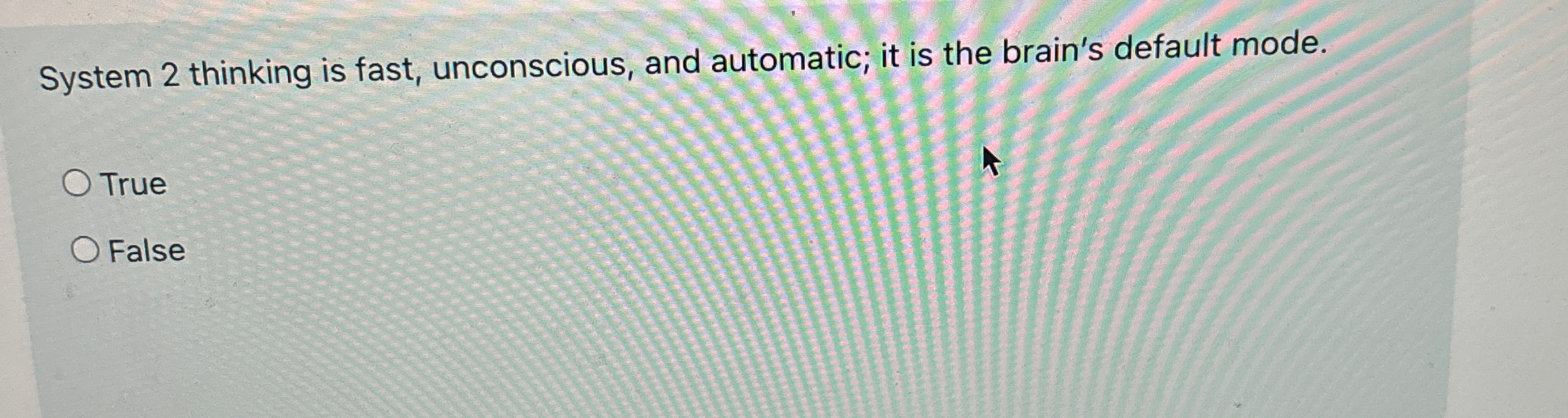 Solved System 2 ﻿thinking is fast, unconscious, and | Chegg.com