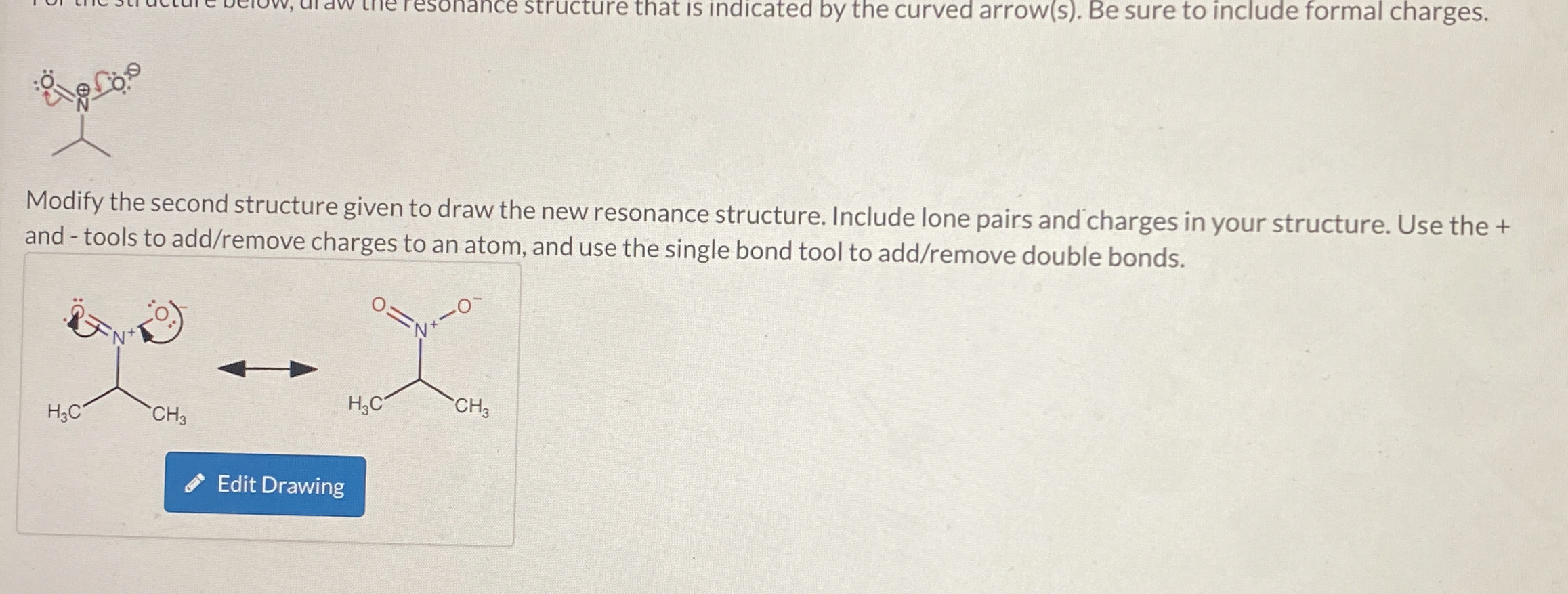 Solved Modify the second structure given to draw the new | Chegg.com