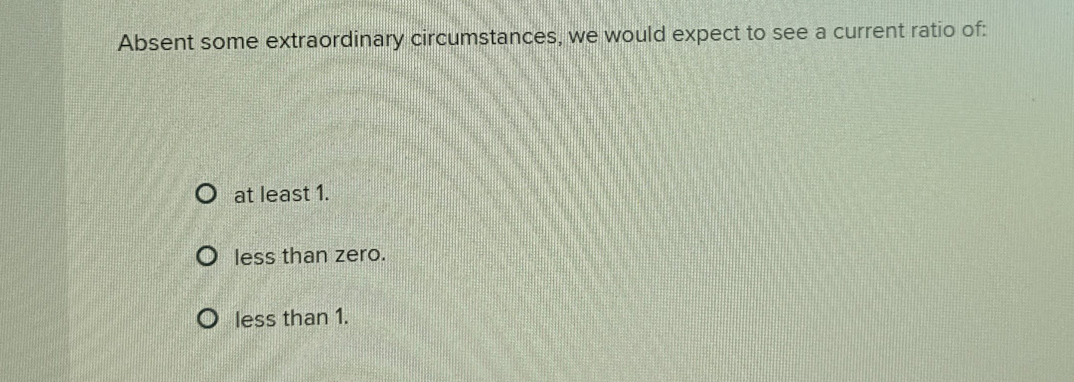 Solved Absent some extraordinary circumstances, we would | Chegg.com