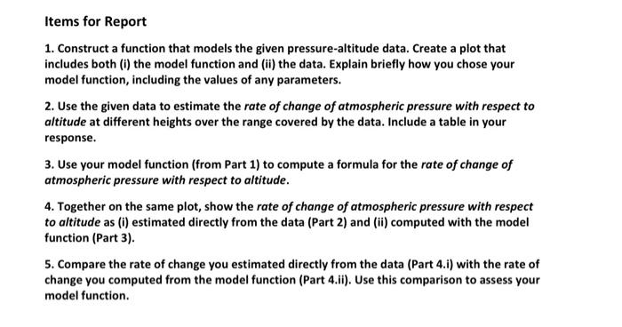 Solved Data Table and Piot of Air Pressure measured at | Chegg.com