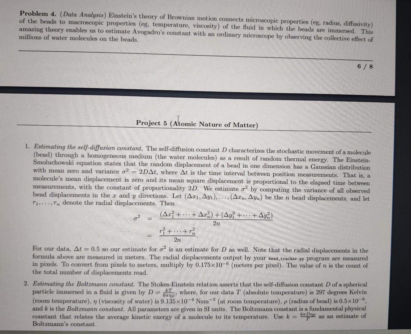 Solved 2. Estimating the Boltzmann constant. The | Chegg.com