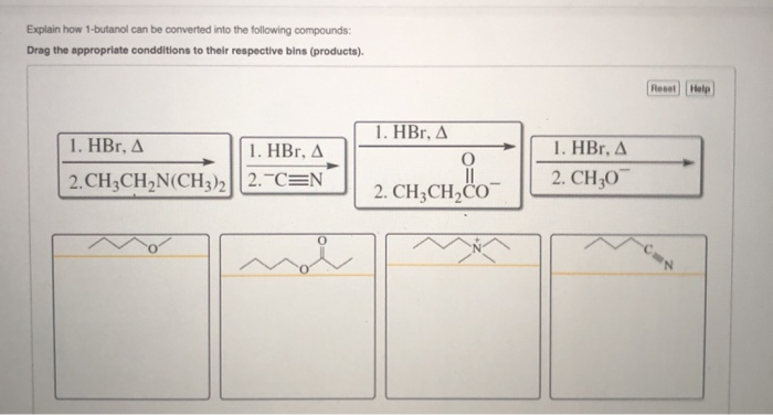 Solved Explain how 1-butanol can be converted into the | Chegg.com