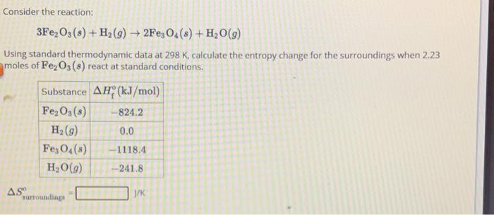Solved Consider the reaction: | Chegg.com