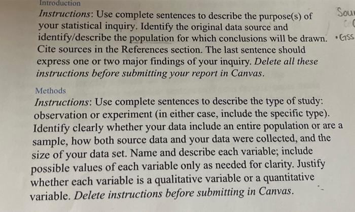 Solved needing helo builsing my introduction and methods for | Chegg.com