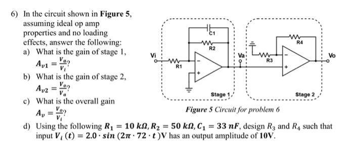 Solved 6) In the circuit shown in Figure 5, assuming ideal | Chegg.com