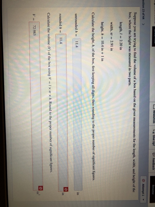 Solved C Give Up? Hint ment Score: 2508/4400 Resources Check | Chegg.com