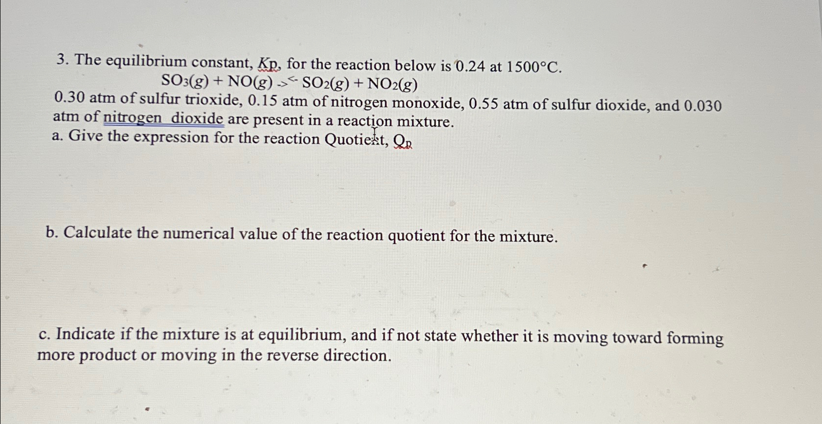 Solved SHOW ALL WORK AND EXPLAIN PLEASE !The equilibrium | Chegg.com