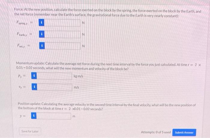 Solved Use the exact values you enter to make later | Chegg.com