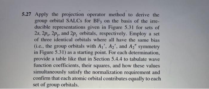 Solved 5.27 Apply the projection operator method to derive | Chegg.com