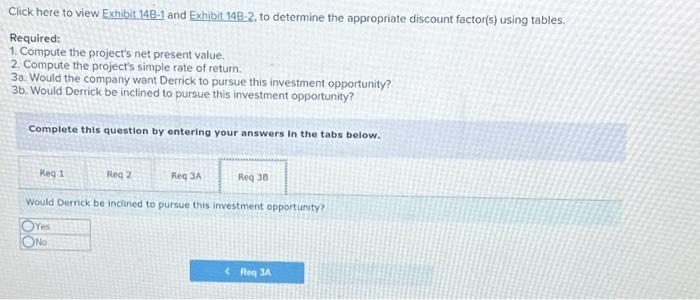 Solved Exercise 14-9 (Algo) Net Present Value Analysis and | Chegg.com