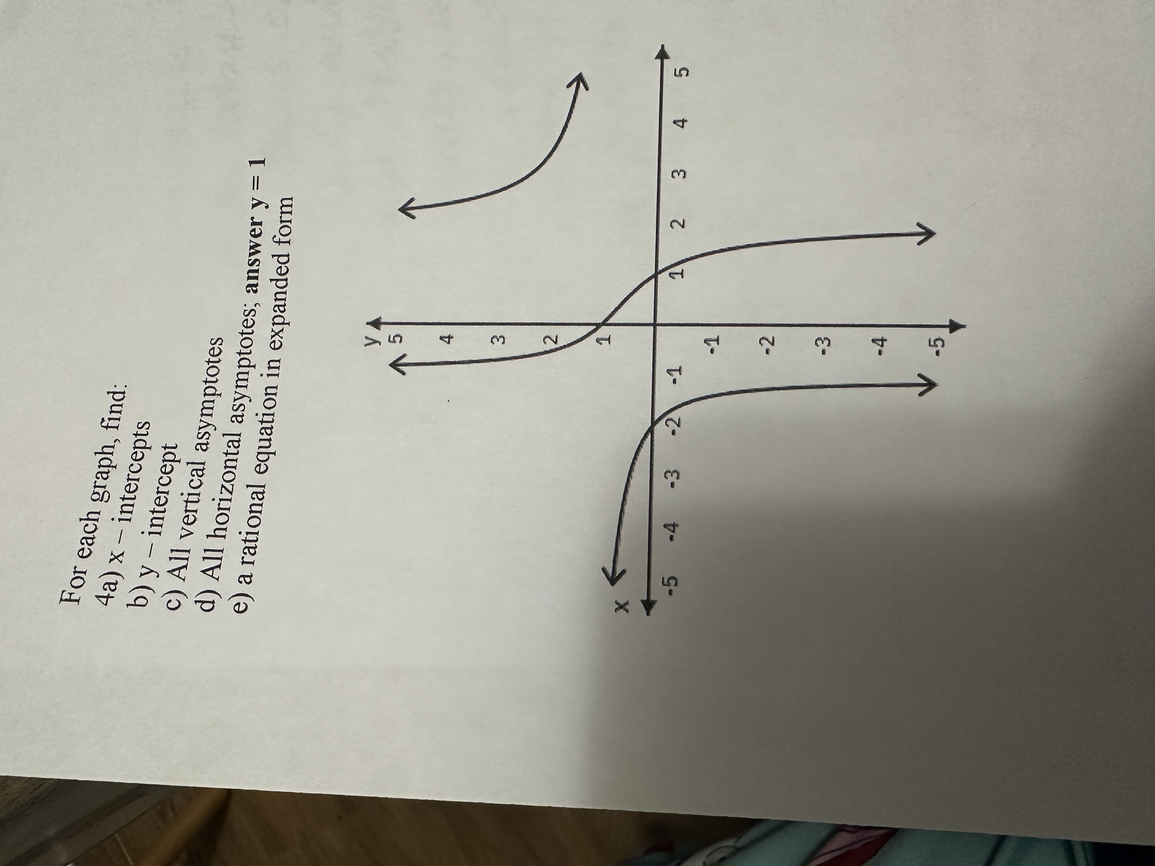 Solved For each graph, find:4a) x-interceptsb) y-interceptc) | Chegg.com