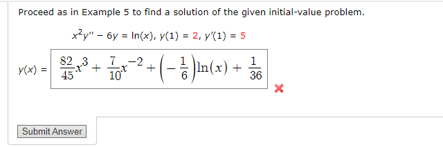 Solved Proceed as in Example 5 ﻿to find a solution of the | Chegg.com