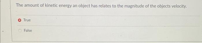 Solved Kinetic energy is maximized when an object is at the | Chegg.com