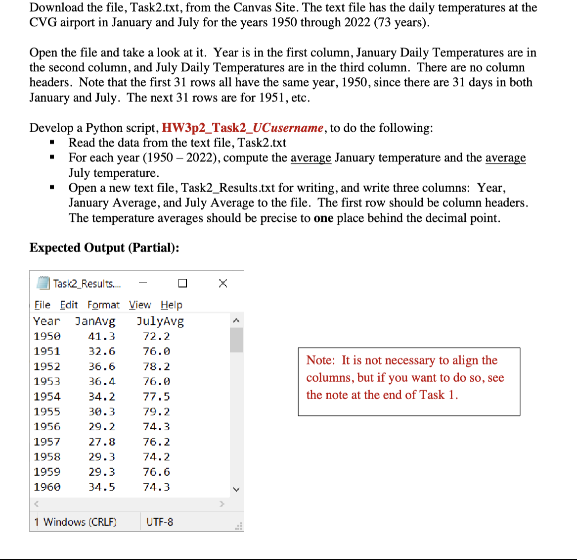 Download the file, Task2.txt, ﻿from the Canvas Site. | Chegg.com