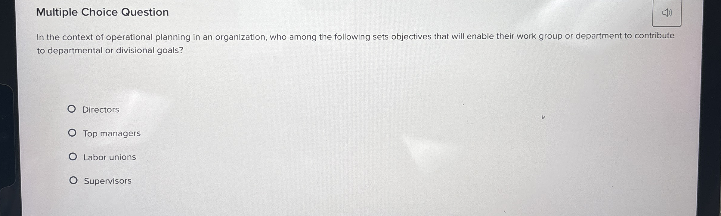 Solved Multiple Choice QuestionIn the context of operational | Chegg.com