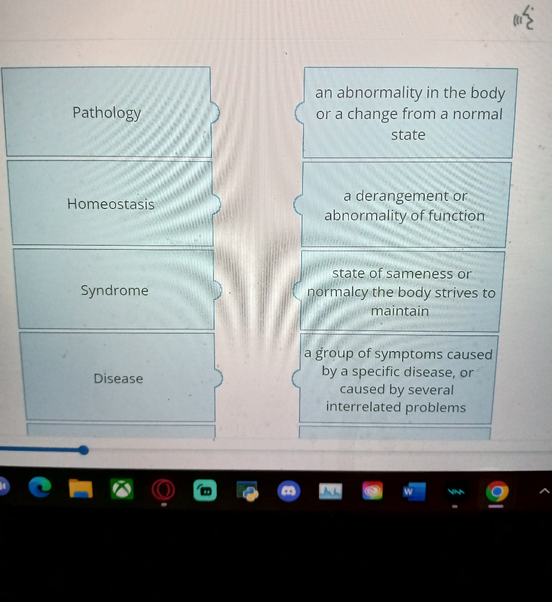 Solved Pathology \table[[an abnormality in the body],[or a | Chegg.com