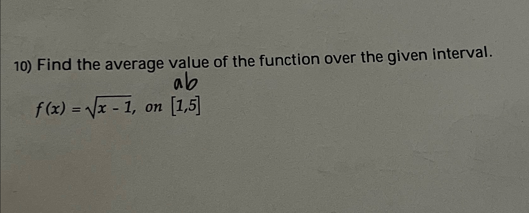 Solved Find the average value of the function over the given | Chegg.com