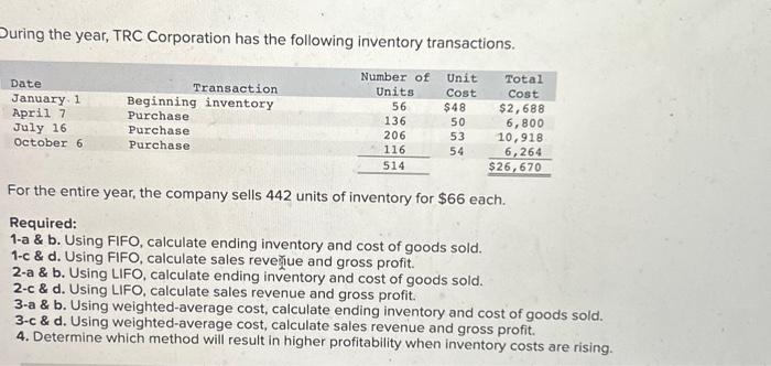 Solved Using FIFO, calculate ending inventory and cost of | Chegg.com