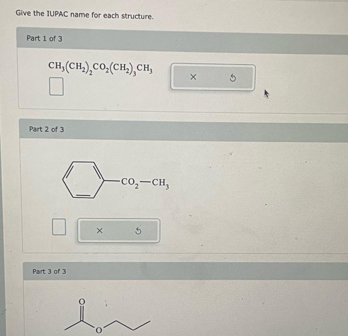 Solved Give the IUPAC name for each structure. | Chegg.com