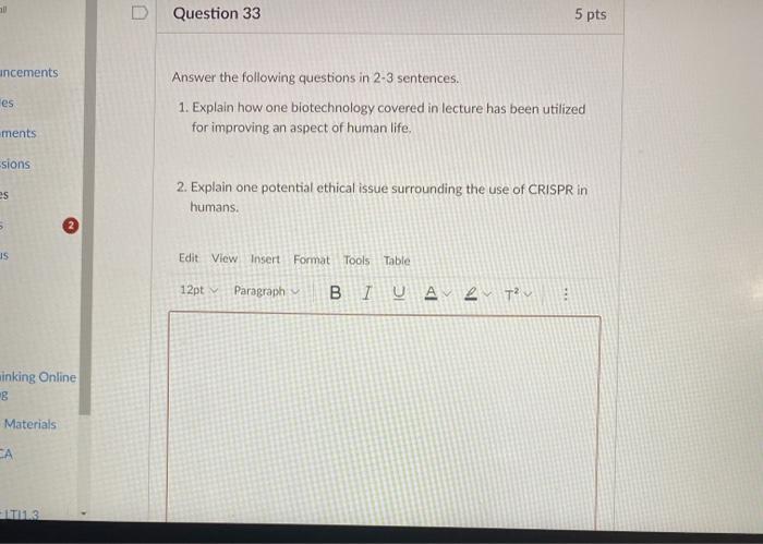 Solved Answer the following questions in 2−3 sentences. 1. | Chegg.com