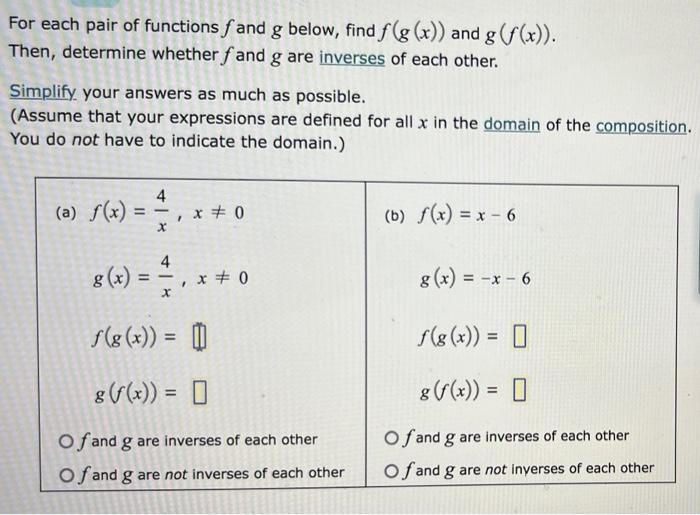 Solved The one-to-one function g is defined below. | Chegg.com