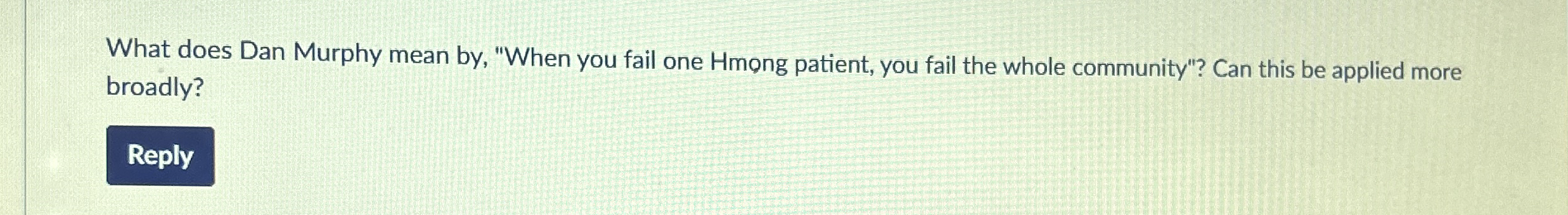 Solved What does Dan Murphy mean by, ﻿"When you fail one | Chegg.com