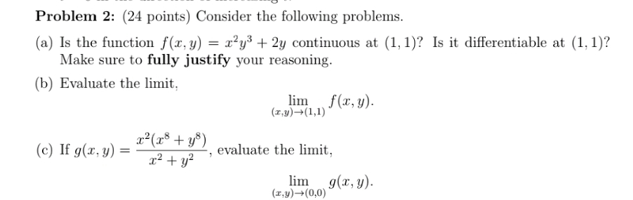 Solved Problem 2: (24 ﻿points) ﻿Consider the following | Chegg.com