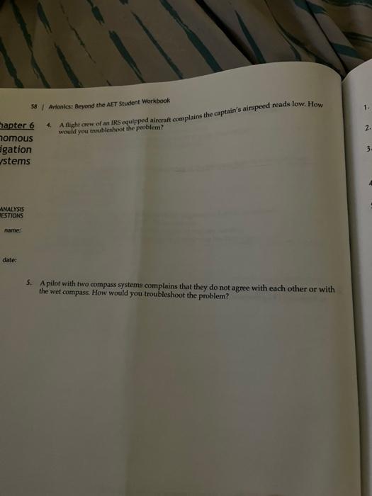Solved 1. * Arlonies: Beyond the AET Student Workbook hapter | Chegg.com