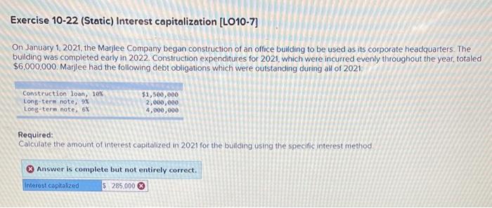 Solved On January 1, 2021, the Marjlee Company began | Chegg.com