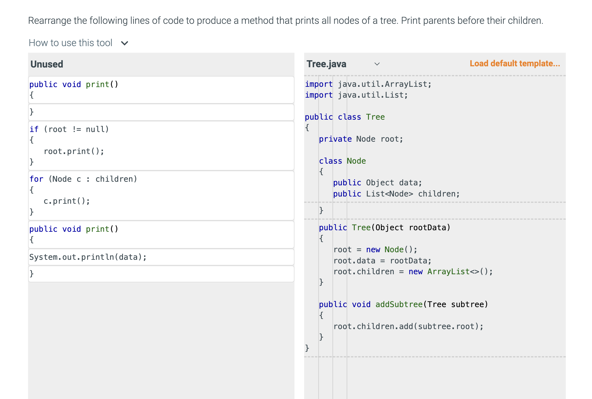 Solved Help In Jvaa, please provide the final code. | Chegg.com