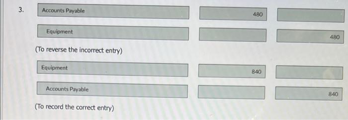 Solved Correct the errors without reversing the incorrect | Chegg.com