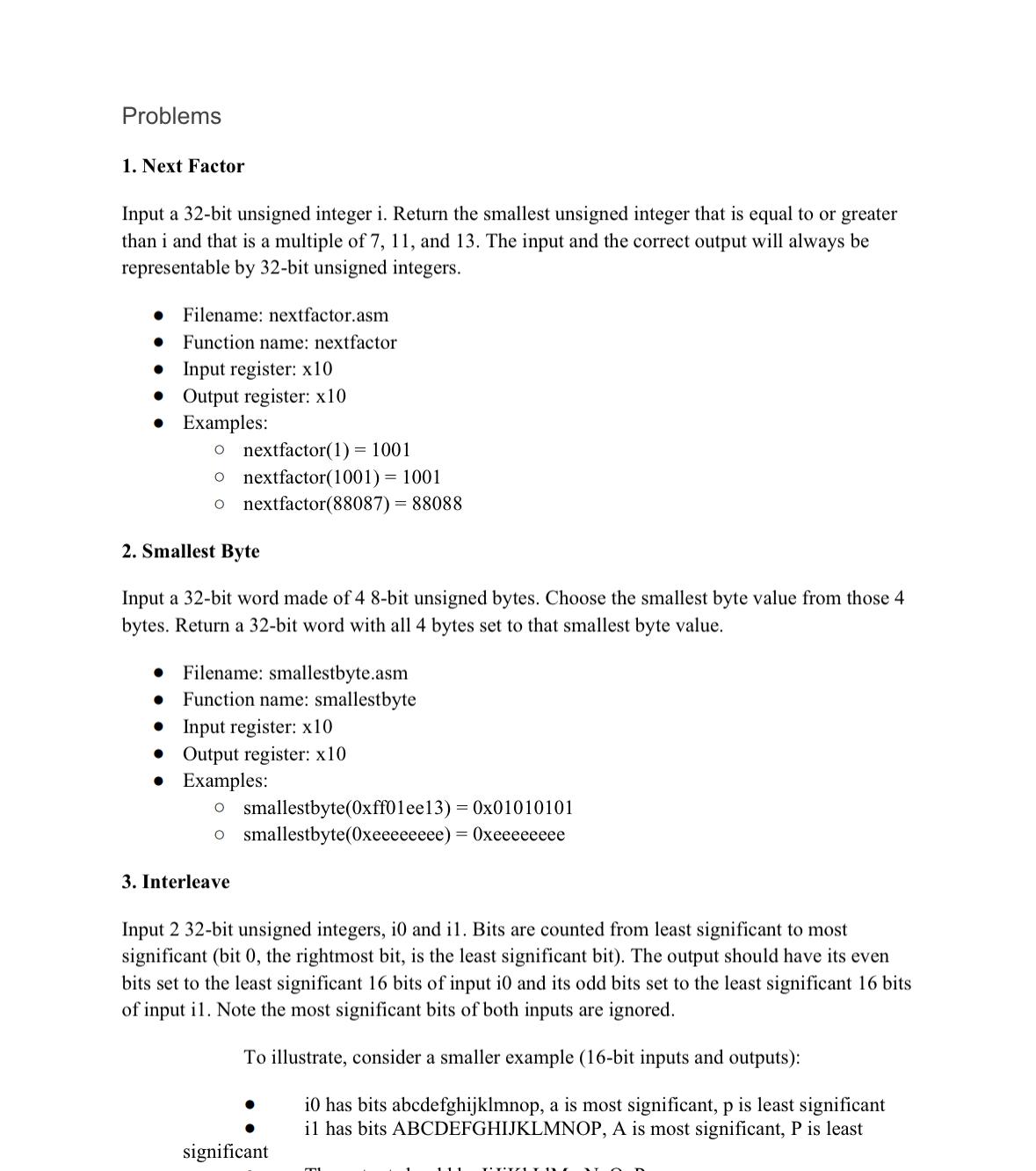 Solved Problemsnext Factorinput A 32 Bit Unsigned Integer I