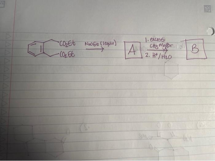 Solved Identify the structures of products A and B. Provide | Chegg.com