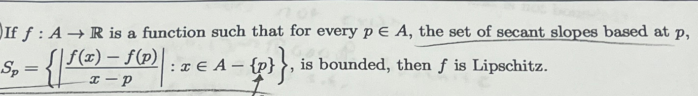 Solved Help with lipschitz in analysis | Chegg.com