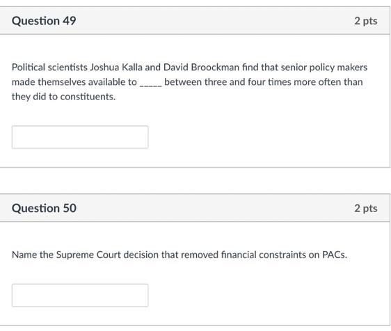Political scientists Joshua Kalla and David Broockman | Chegg.com
