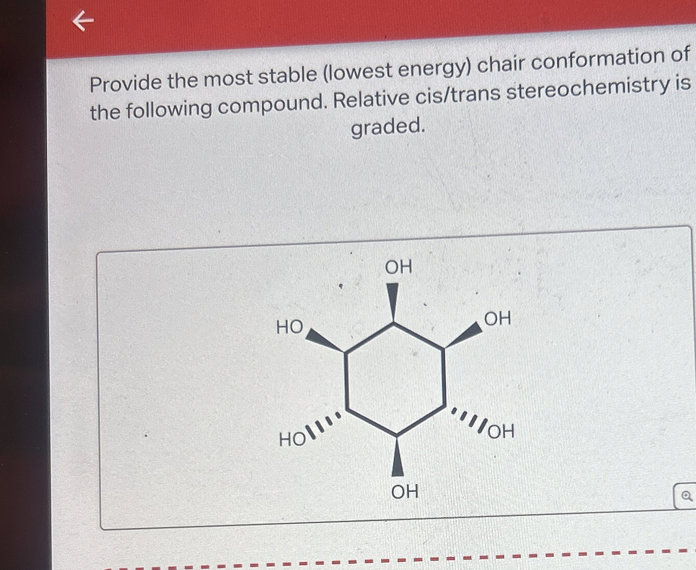 Solved Provide the most stable (lowest energy) ﻿chair | Chegg.com