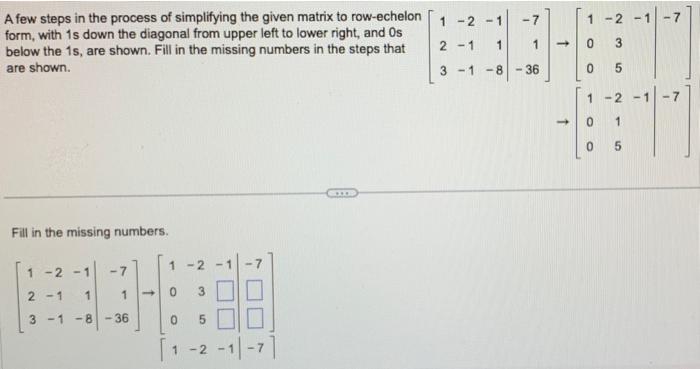 Solved A few steps in the process of simplifying the given | Chegg.com